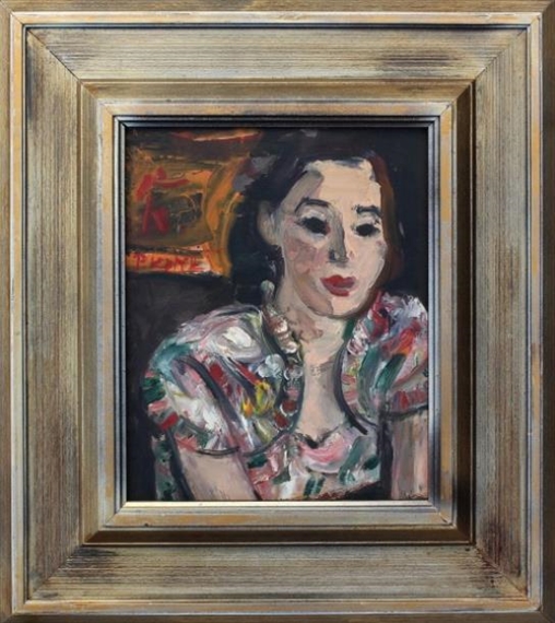 Pravoslav Kotik | Portrait of a girl | MutualArt