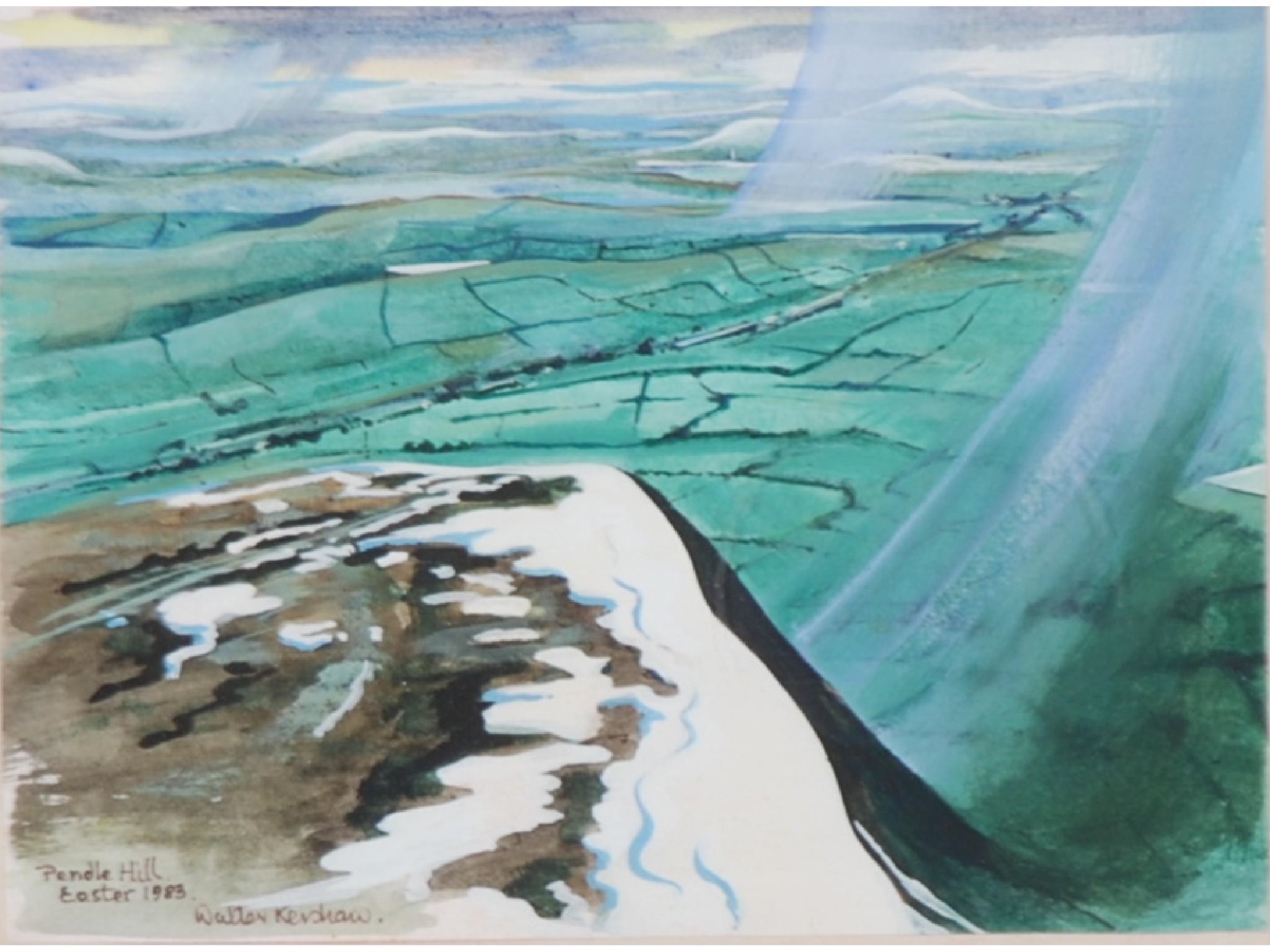 Walter Kershaw | Pendle Hill, Easter (1983) | MutualArt