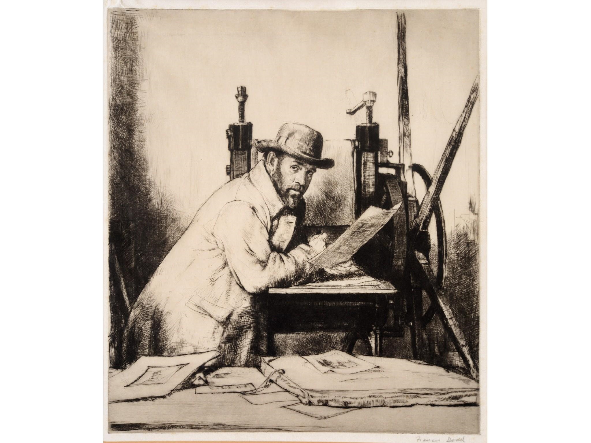 Francis Dodd | (SIR DAVID MUIRHEAD) BONE (1876-1953), AT THE PRESS ...
