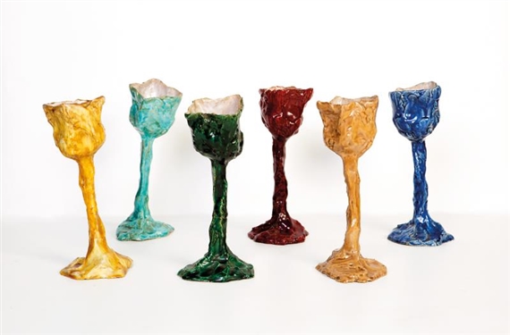 Leoncillo Leonardi | SIX GOBLETS (1946 - 1947) | MutualArt