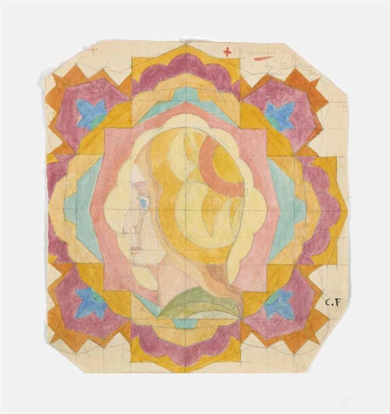 Charles Filiger | Femme au Bonnet Jaune Notations Chromatiques | MutualArt