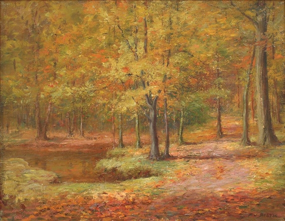 Frederick James Boston | Autumn Landscape | MutualArt