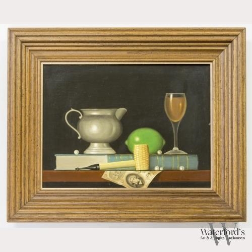 Joseph Procopio | Still life with Silver Creamer and Lime | MutualArt