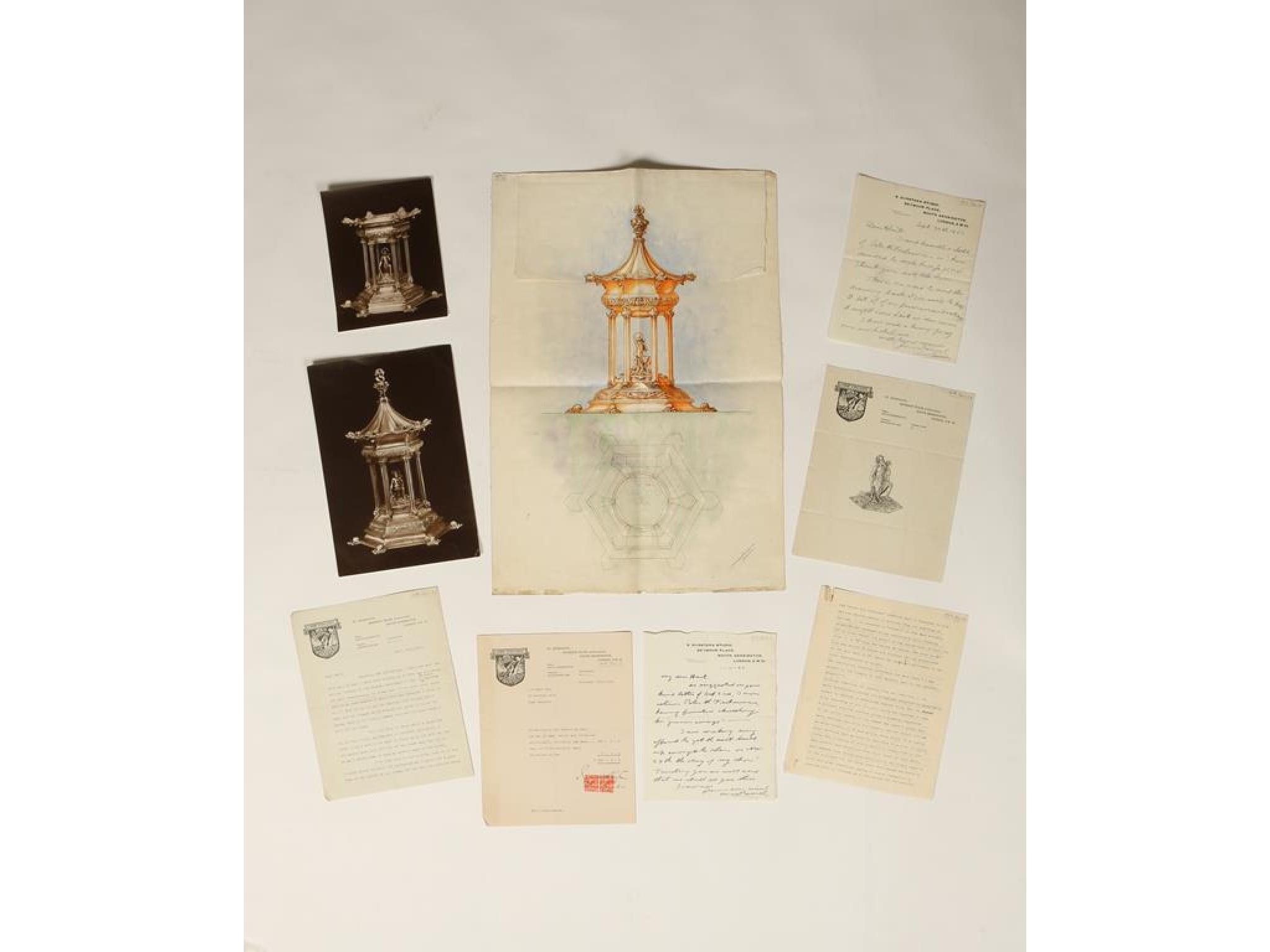 Omar Ramsden & Alwyn Carr | Peter the Fisherman standing salt (1928 ...