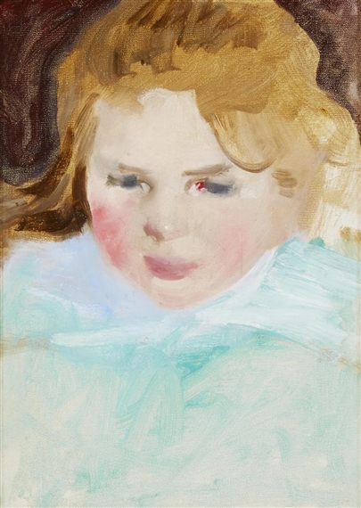 Charles Hopkinson | Isabella with a green dress | MutualArt