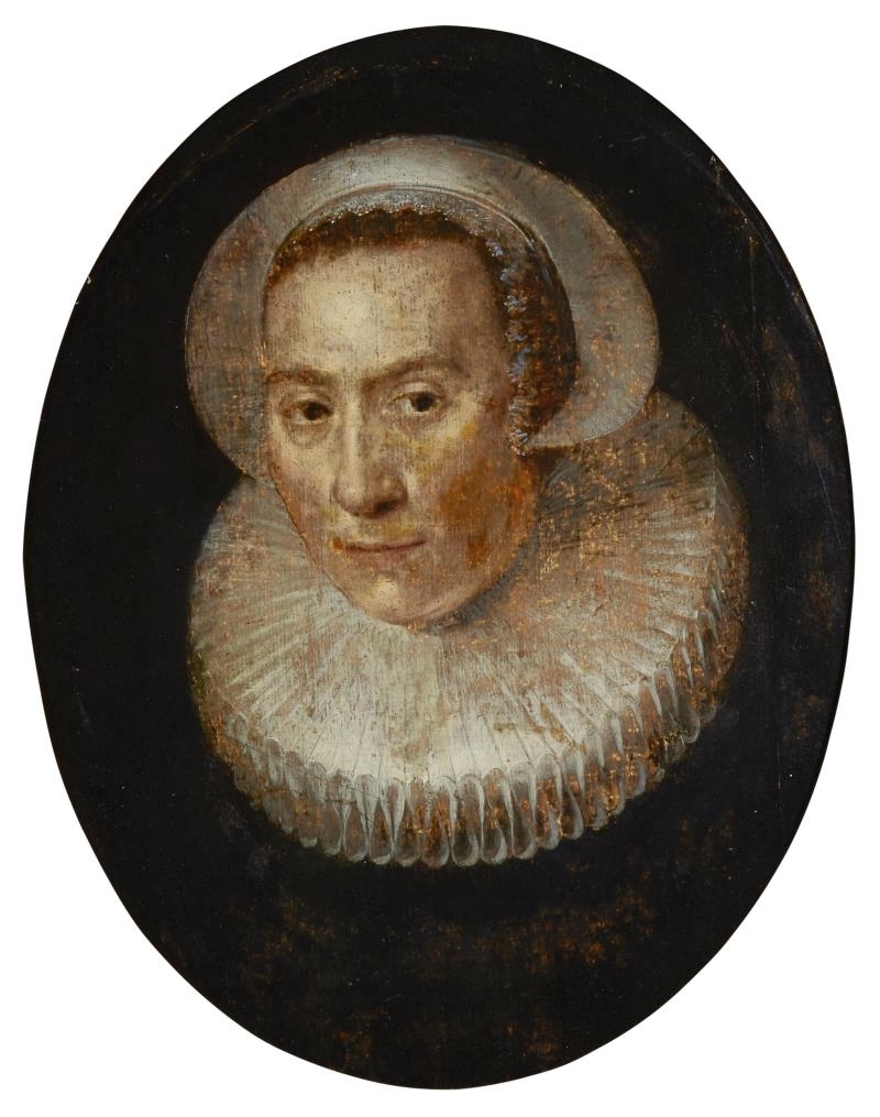 Dutch School, 17th Century | Portrait of a lady with bonnet and ruff ...
