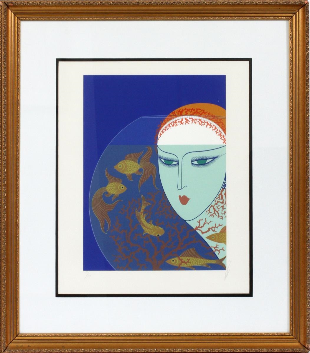 Erté | Fish Bowl | MutualArt