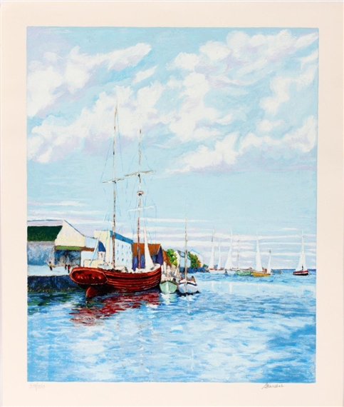 Andre Bardet | HARBOR SCENE | MutualArt
