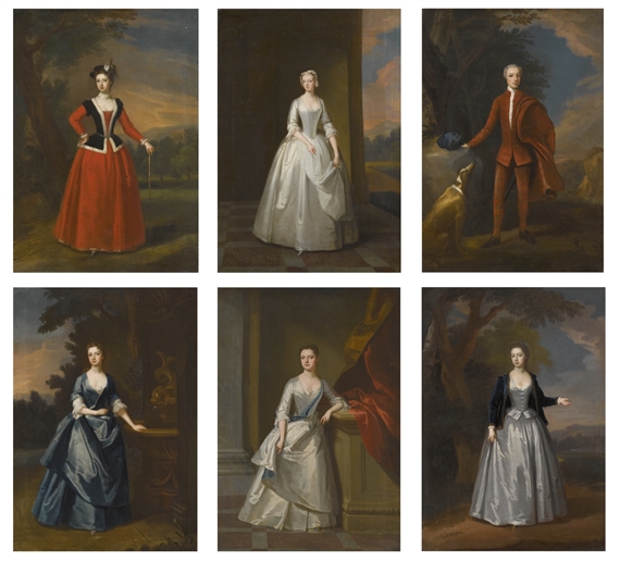 Enoch Seeman | A SET OF FULL LENGTH PORTRAITS, ONE GENTLEMAN WITH HIS ...