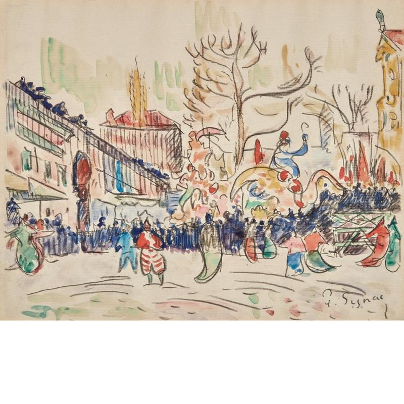 Paul Signac | Nice, Le Carnaval (Circa 1931) | MutualArt