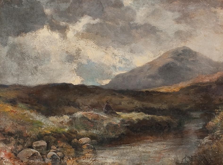 James G.H. Spindler | THE LONE FISHERMAN (1910) | MutualArt