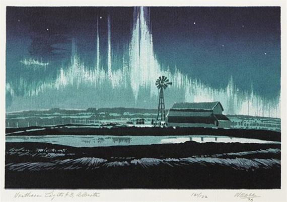 George Weber | Northern Lights #3 Alberta (1978) | MutualArt