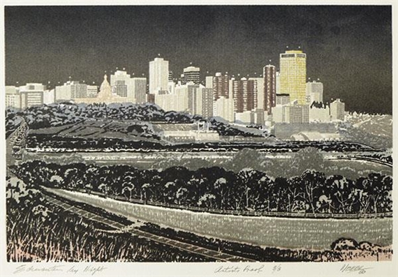 George Weber | Edmonton by Night (1980) | MutualArt