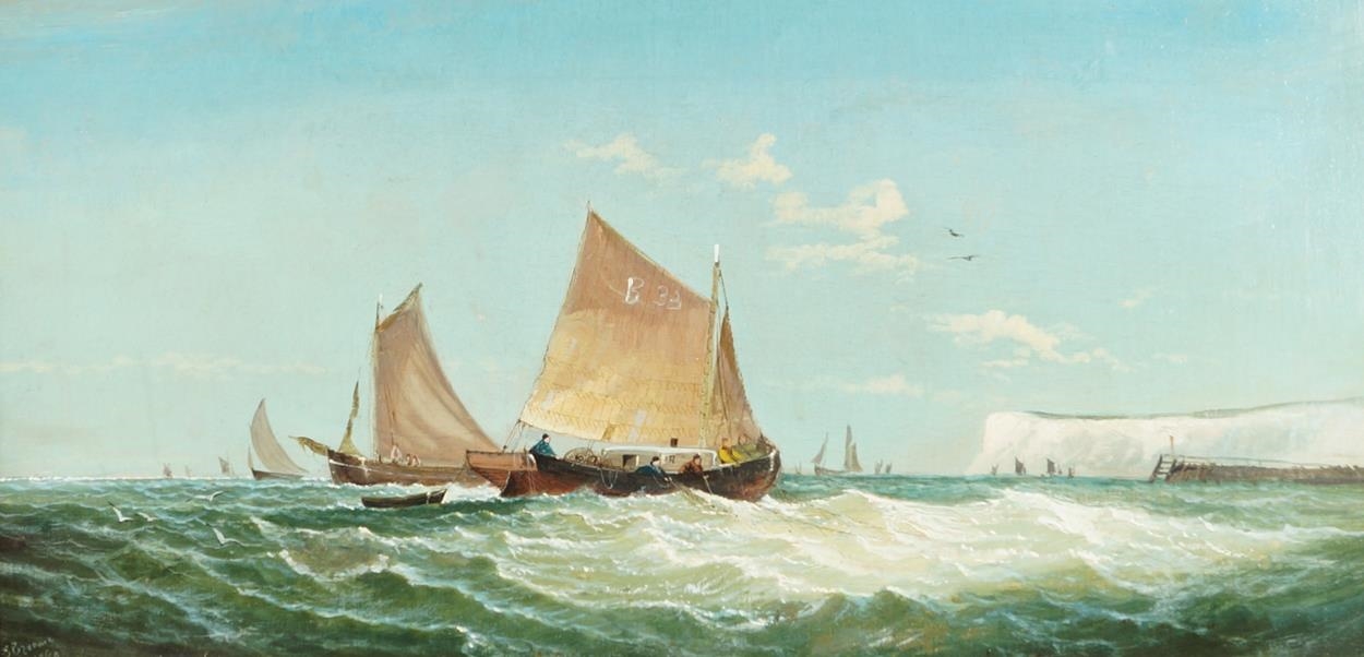William Broome | Boats Off the Shore | MutualArt