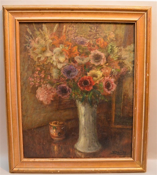 E. Dauby | flower arrangement in vase | MutualArt