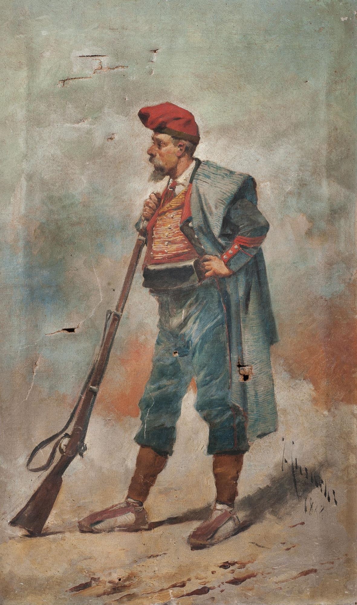 Josep Cusachs | Soldado con fusil | MutualArt