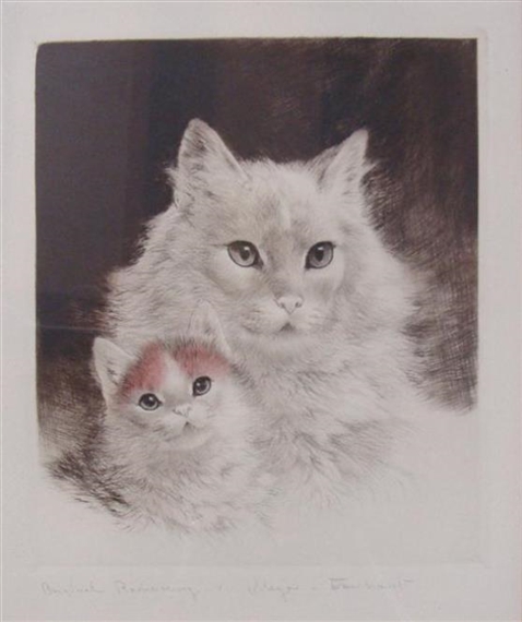 Meyer-Eberhardt Curt | Cat & Kitten | MutualArt