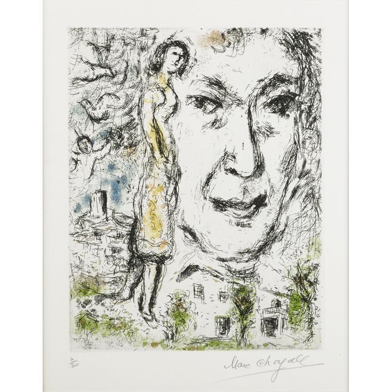 Marc Chagall | Autoportrait (1968) | MutualArt