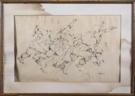 Samuel Adler | Figures Running | MutualArt