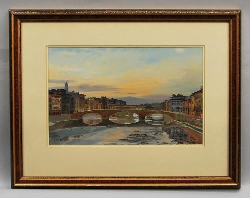 Hubert Andrew Freeth | Ponte Santa Trinita and Ponte Vecchio | MutualArt