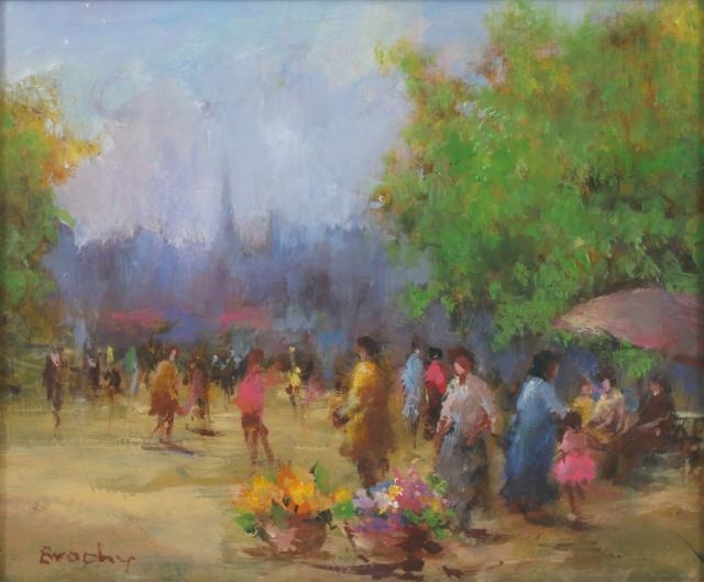 Elizabeth Brophy | THE FLOWER MARKET | MutualArt