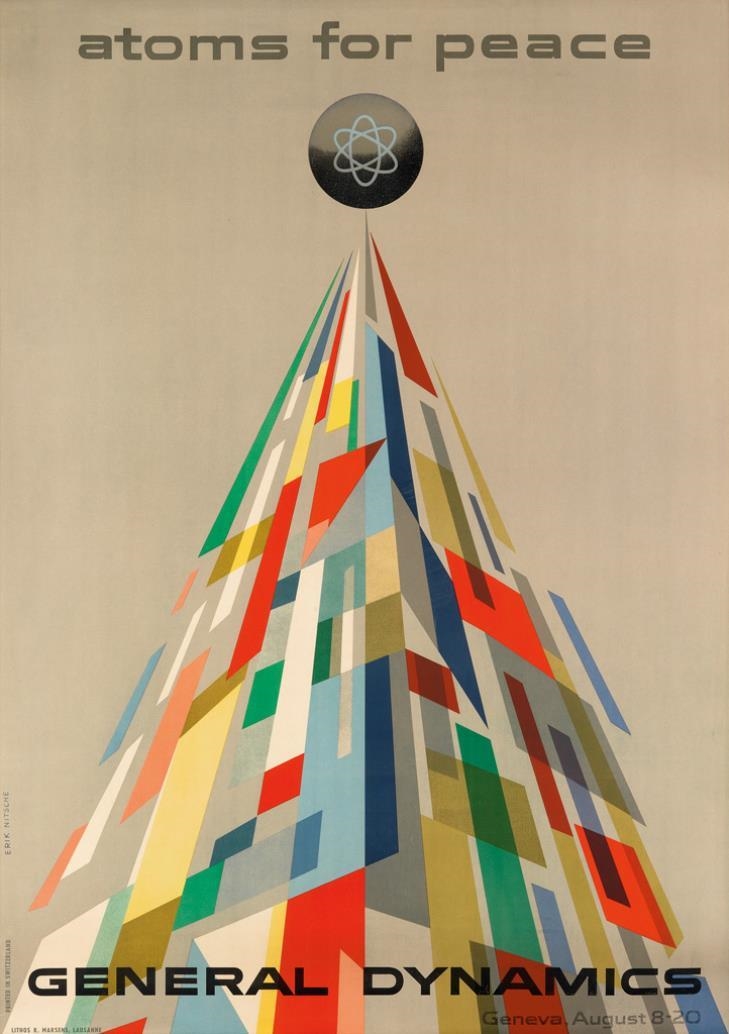 Erik Nitsche | General dynamics / atoms for peace (1955) | MutualArt