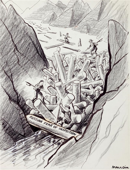 William Henry Mauldin | Geneva Log Jam, St. Louis Post-Dispatch ...