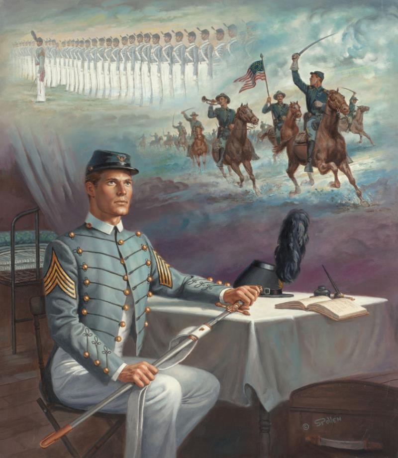 Samson Pollen | West Point Last Night in Gray (1992) | MutualArt