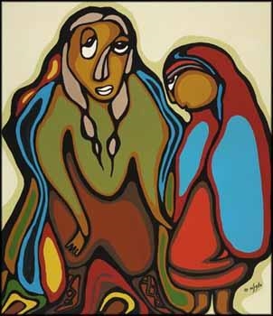 Daphne Odjig | My Grandfather, Jonas Odjig (1978) | MutualArt