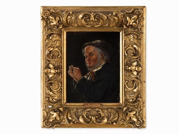 Konstantin Stoitzner | Portrait Sketch of a Man (Circa 1900) | MutualArt