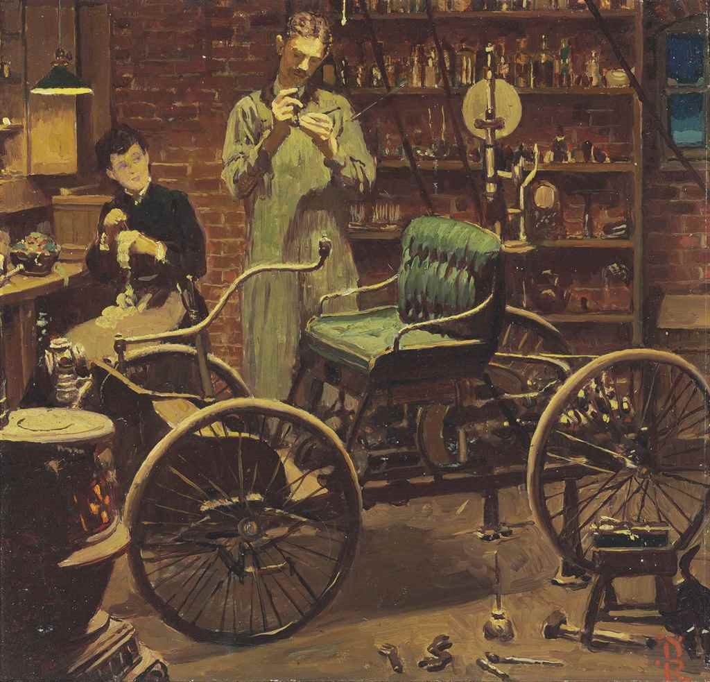 Norman Rockwell | Study for 'The Revolution that Started in a Shed at ...