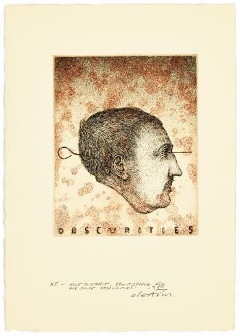 Barry Cleavin | Self Portrait - Frontispiece For the Suite 'Obscurities ...