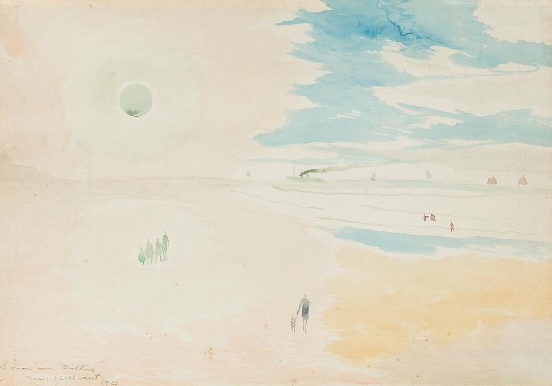 Léon Spilliaert | Beach Scene (1920) | MutualArt