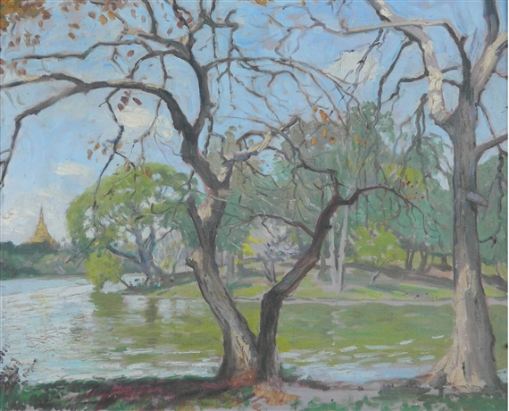 Win Pe Myint | 3 Artworks at Auction | MutualArt