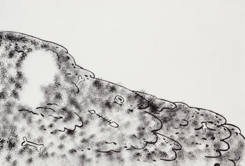 Mike Kelley | GARBAGE DRAWING NO. 42 (1988) | MutualArt