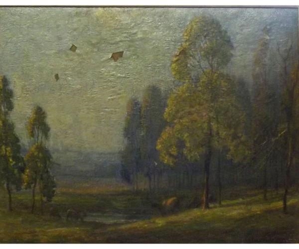 Owen Baxter Morgan | Deer in Landscape | MutualArt