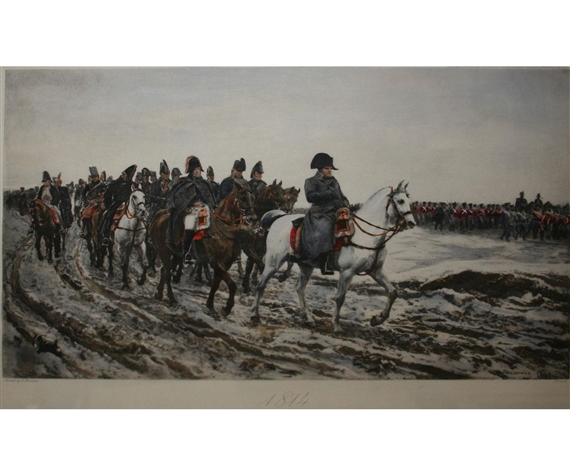 E. Meissonnier | Napoleon Leading the Troops (1814) | MutualArt