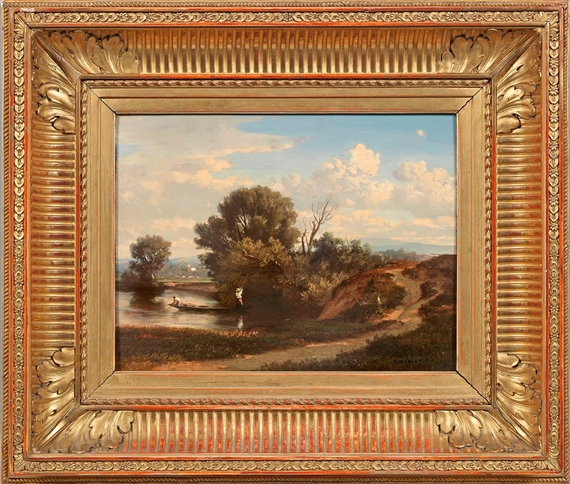Prosper-Georges-Antoine Marilhat | River landscape | MutualArt