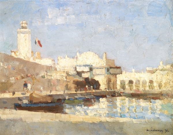 Albert Marie Lebourg | ALGER, L'AMIRAUTÉ THE PORT OF ALGIERS | MutualArt