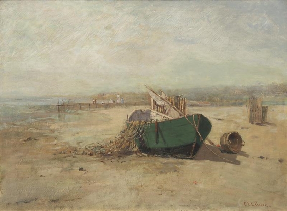 Charles Edwin Lewis Green | Untitled (Beached boat) | MutualArt