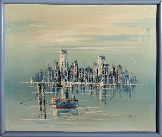 H. Durant | View of City (Circa 1975) | MutualArt