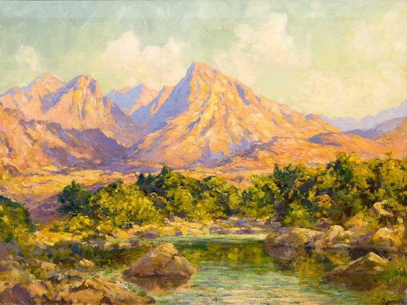 Edward Roworth | Mountain Landscape with Pool | MutualArt