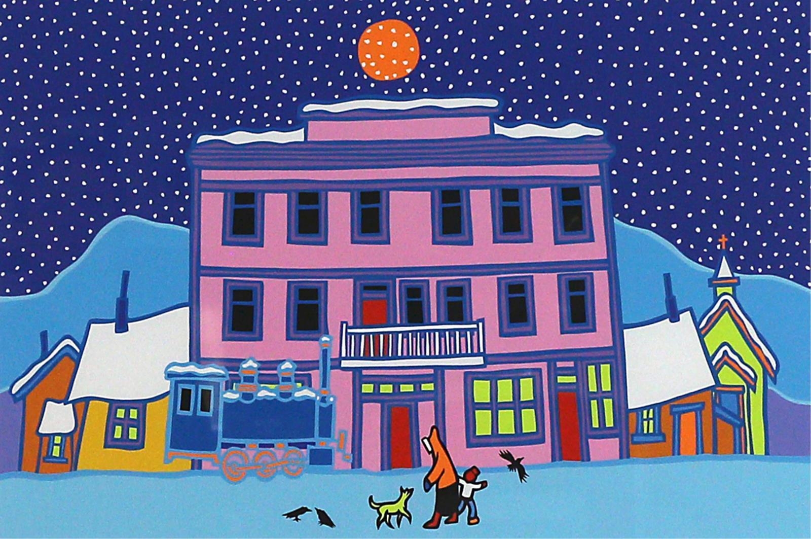Ted Harrison | NORTHERN SKY (1980) | MutualArt