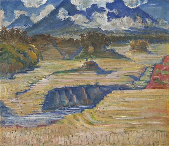 Theo Meier | A Volcano Landscape | MutualArt