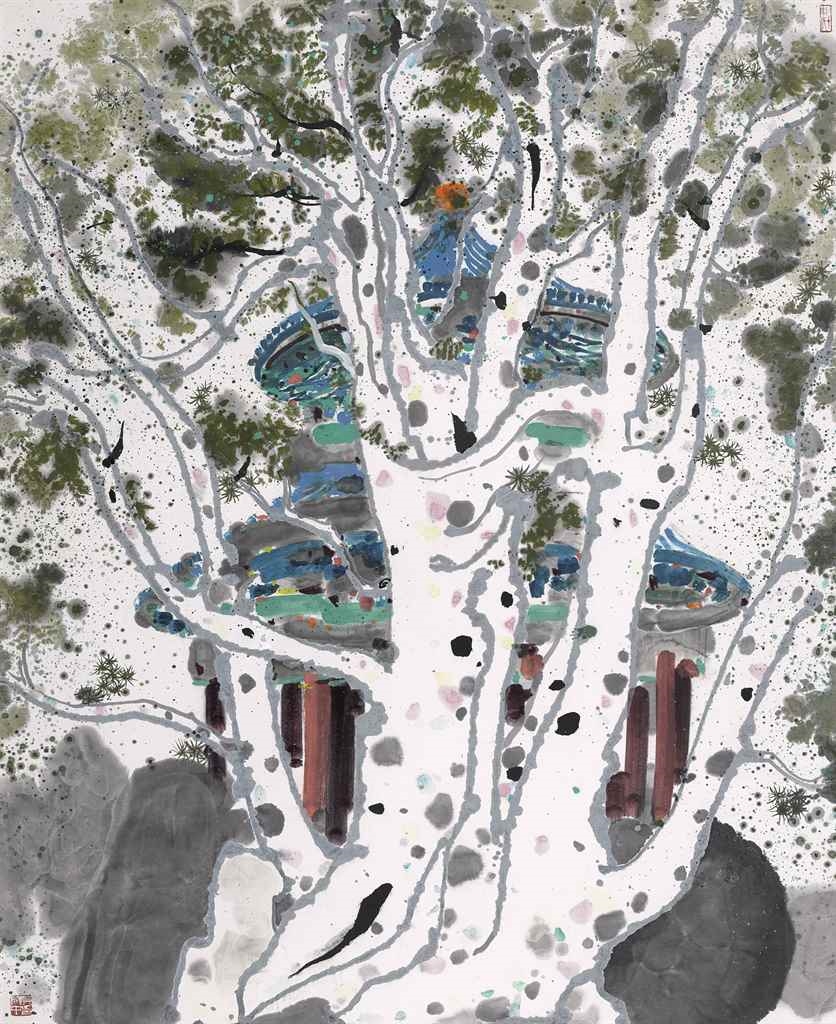 Wu Guanzhong | A Lacebark Pine (1984) | MutualArt