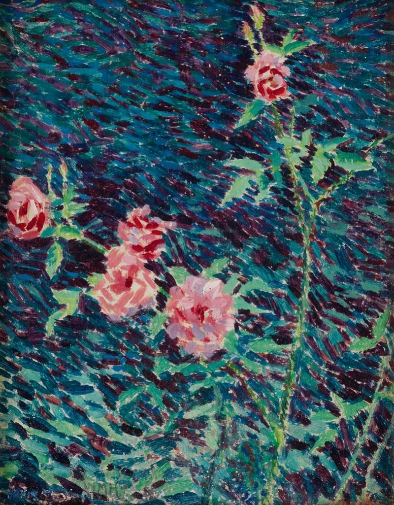 Whitney Hubbard | 2 works: Ruth's Roses ; Pink Roses | MutualArt