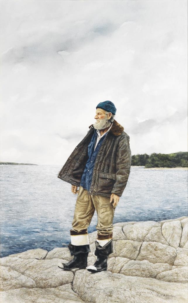 Doug Brega | Man at the Water's Edge | MutualArt