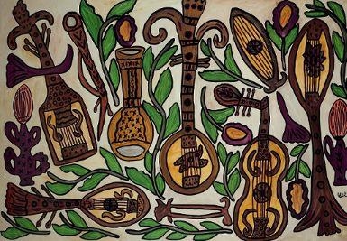 Baya Mahieddine | Instruments de musique (1985) | MutualArt