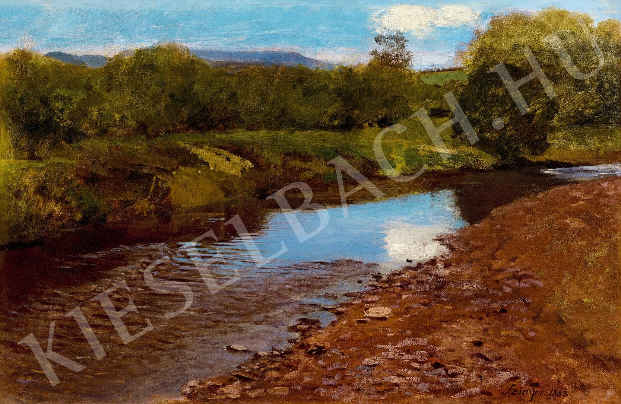Pal Szinyei Merse | Brook Side (1883) | MutualArt