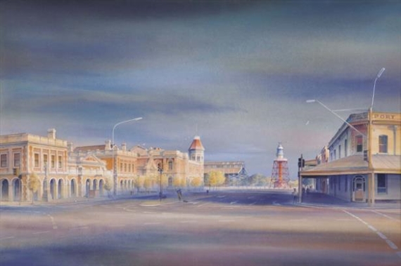 Kenneth Jack | Early Morning, Old Port Adelaide (1988) | MutualArt